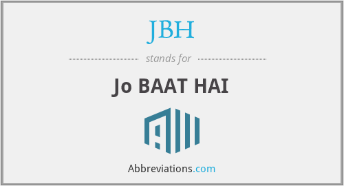 What does JBH stand for?