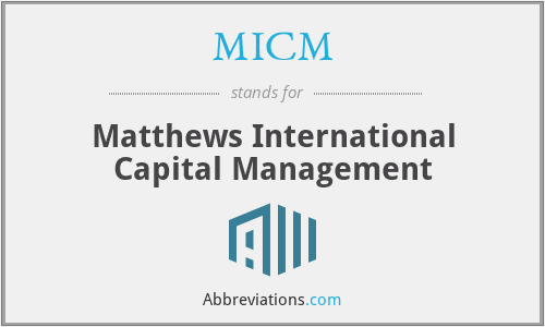 What does MICM stand for?