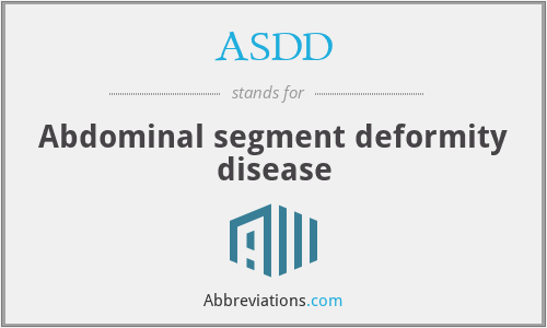 What does ASDD stand for?