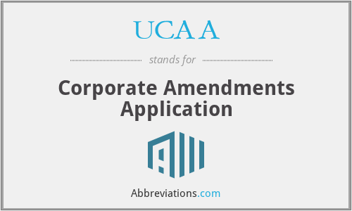What does UCAA stand for?