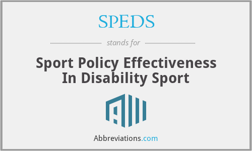 What does SPEDS stand for?