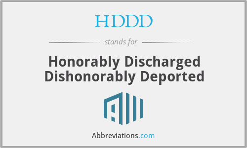 What does HDDD stand for?
