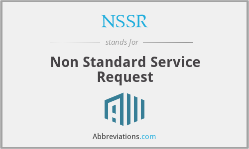 What does NSSR stand for?