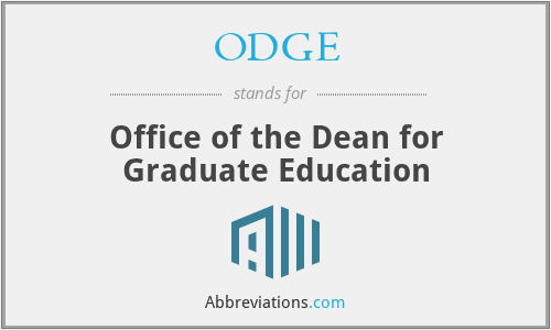 What does ODGE stand for?
