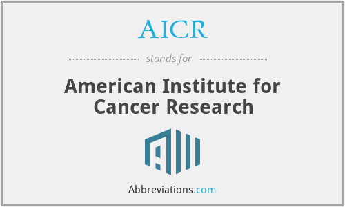 What does AICR stand for?