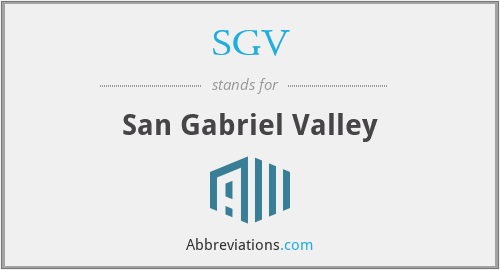 What does SGV stand for?
