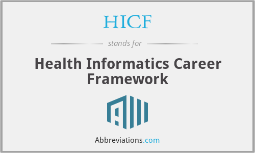 HICF - Health Informatics Career Framework