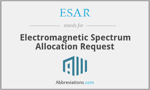 What does ESAR stand for?