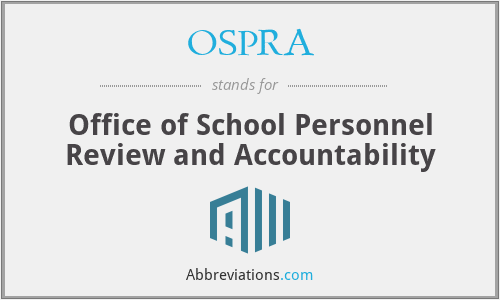 What does OSPRA stand for?