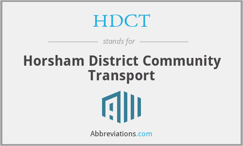 What does HDCT stand for?