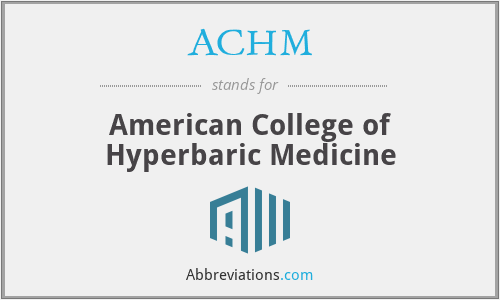 What does ACHM stand for?