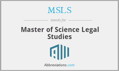 What does MSLS stand for?
