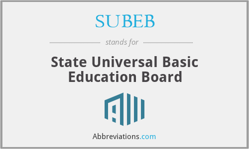 What does SUBEB stand for?