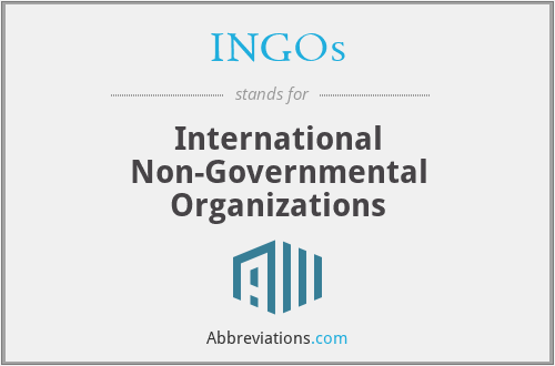 What does INGOS stand for?