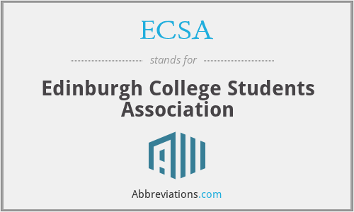 ECSA - Edinburgh College Students Association
