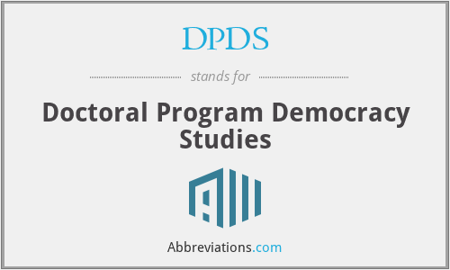 What does DPDS stand for?