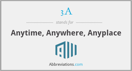 What does 3A stand for?