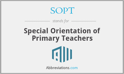 What does SOPT stand for?
