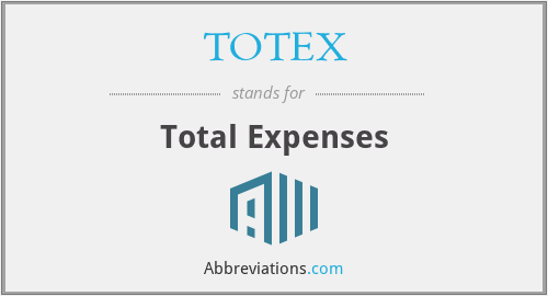 What does TOTEX stand for?