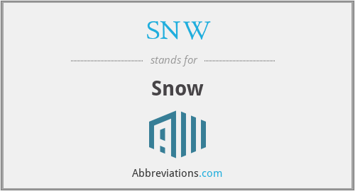 What does SNW stand for?