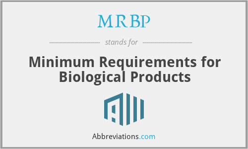 What does MRBP stand for?