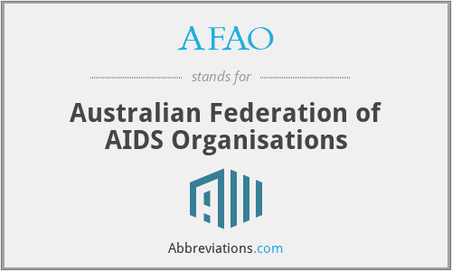 What does AFAO stand for?