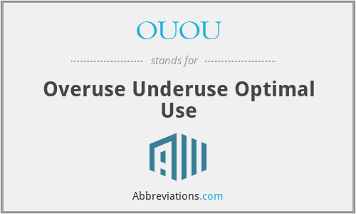 What does OUOU stand for?