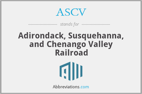 What does ASCV stand for?