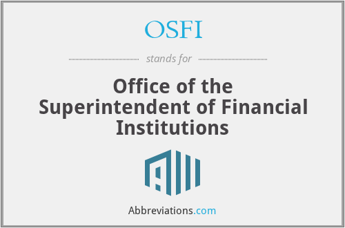 What does OSFI stand for?