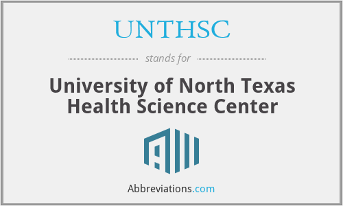 What does UNTHSC stand for?