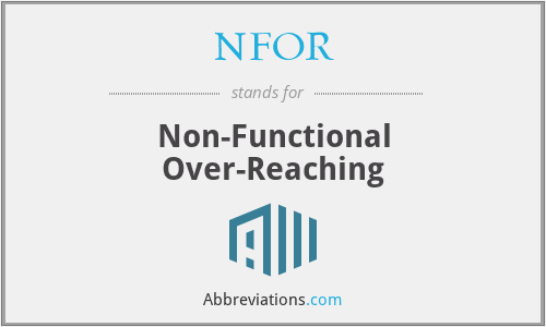 What does NFOR stand for?