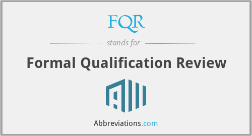 What does FQR stand for?