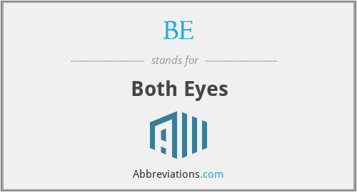 What is the abbreviation for both eyes?