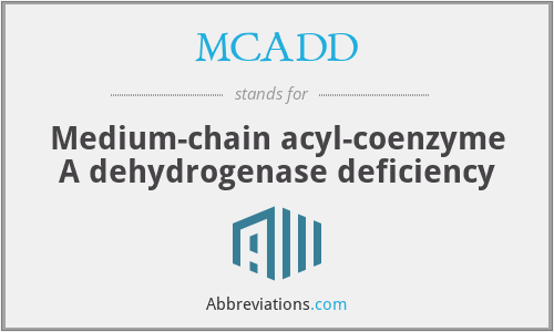 What does MCADD stand for?