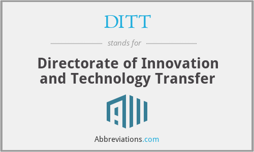 What does DITT stand for?