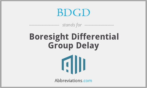 What does BDGD stand for?