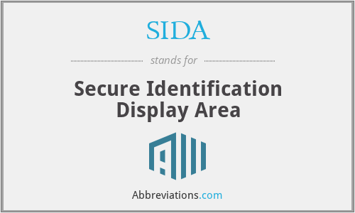SIDA - Secure Identification Display Area