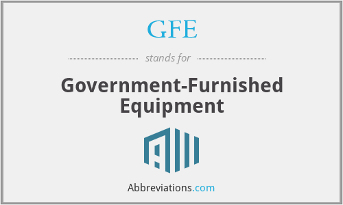 What does GFE stand for?