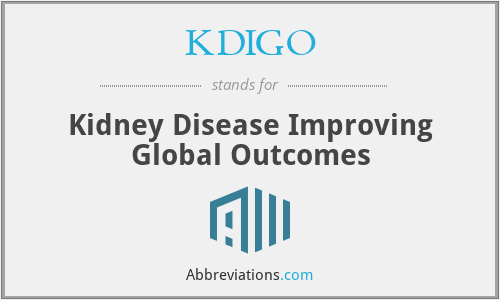 What does KDIGO stand for?