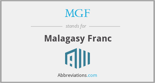 What does MGF stand for?