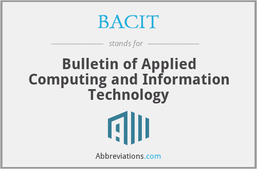 What does BACIT stand for?
