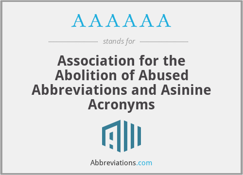 What does AAAAAA stand for?