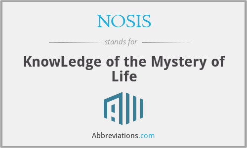 What does NOSIS stand for?