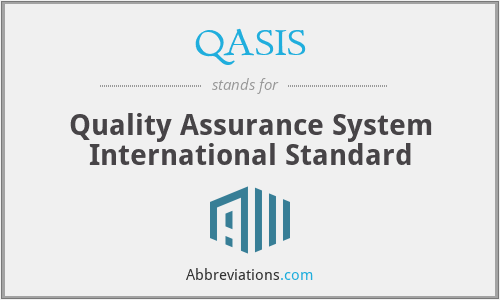 What does QASIS stand for?