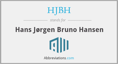 What does HJBH stand for?