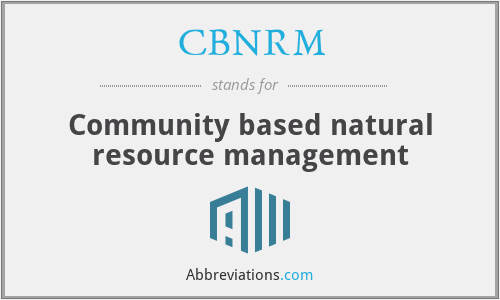 What does CBNRM stand for?