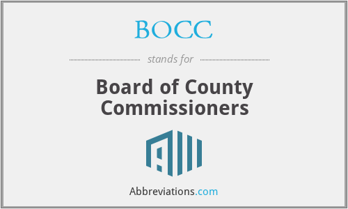 What does BOCC stand for?