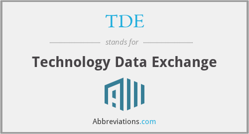 What does TDE stand for?