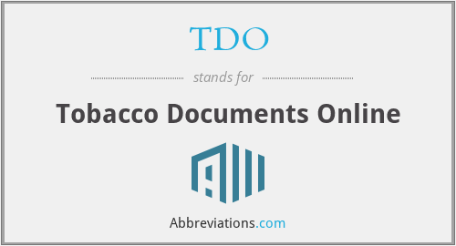 What does TDO stand for?