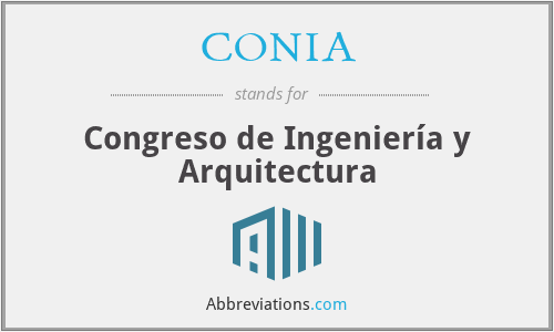 What does CONIA stand for?